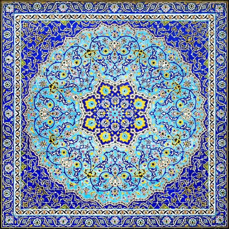 Islimi Khataei Floral Art Motif | Arabesque Art And Patterns